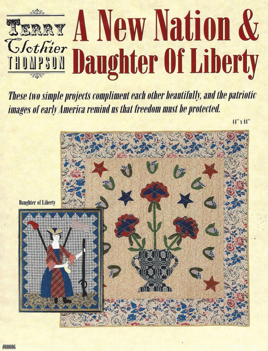 A New Nation and Daughter of Liberty - Quilting Pattern - Peace Creek ...