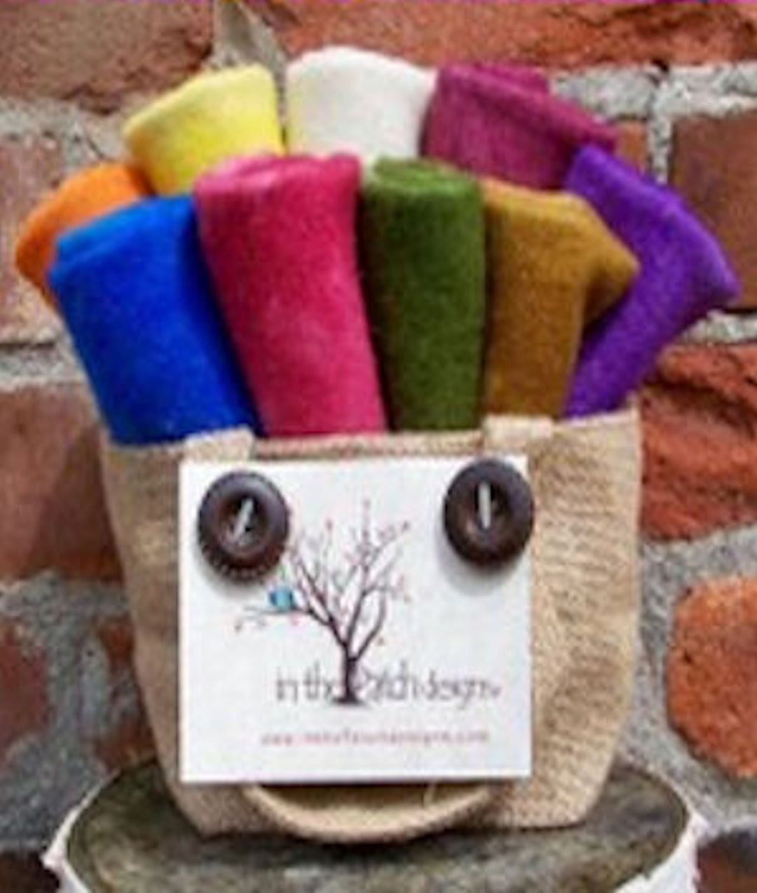 In the Patch Designs Summer Market Bag Hand Dyed Wool 9" X 11" - Etsy