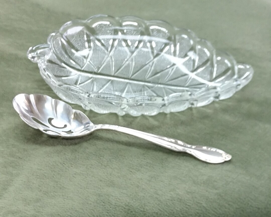 Rogers Bros Royal Manor Extra Silverplate Relish Set Leaf - Etsy
