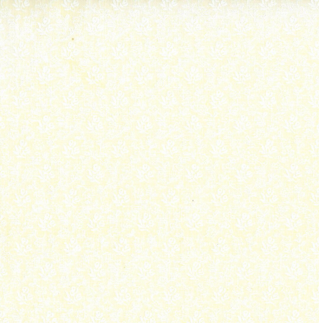 Cream Tonal Floral Quilting Fabric 100% Cotton by the Yard - Etsy