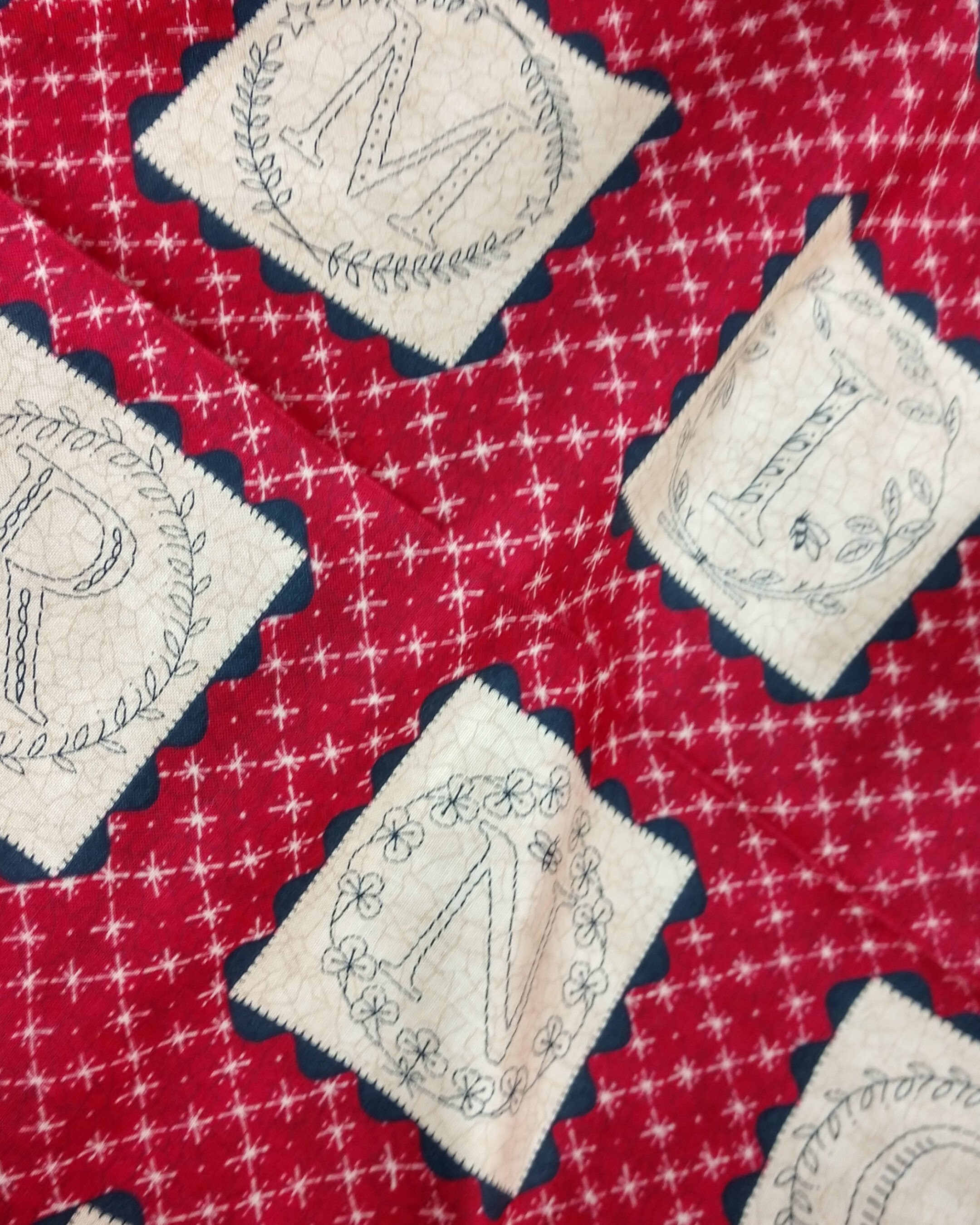 Monogram Panel Kathy Schmitz Studio Full Circle Moda Quilt - Etsy