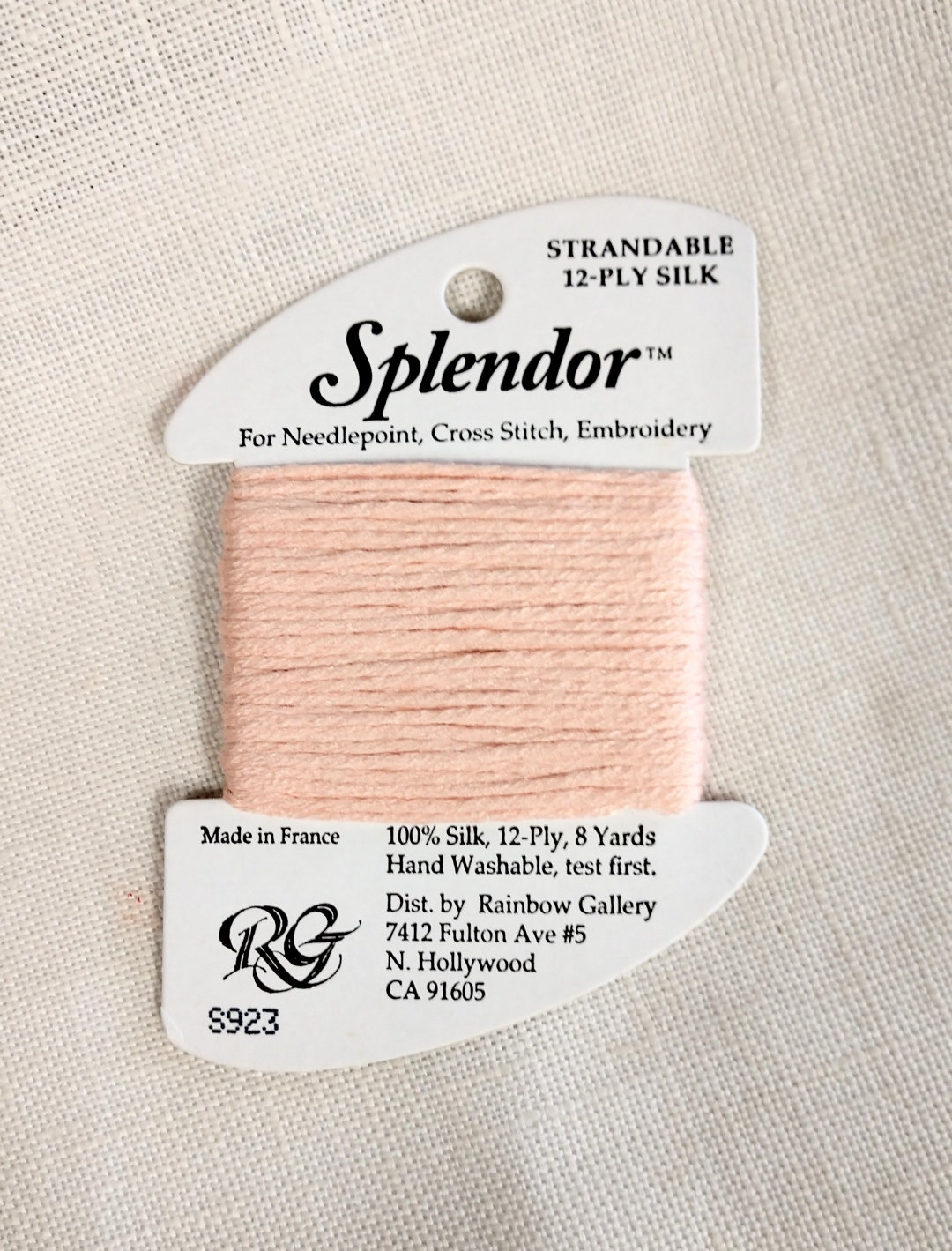 Medium Dark Flesh Splendor Rainbow Gallery 12-ply Silk S923 Eight Yards ...