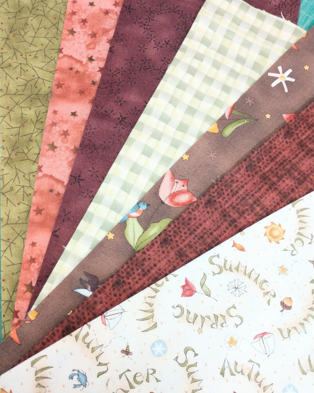 Red Rooster Quilt Fabric 100% Cotton Designer Jacqueline Paton Seven ...