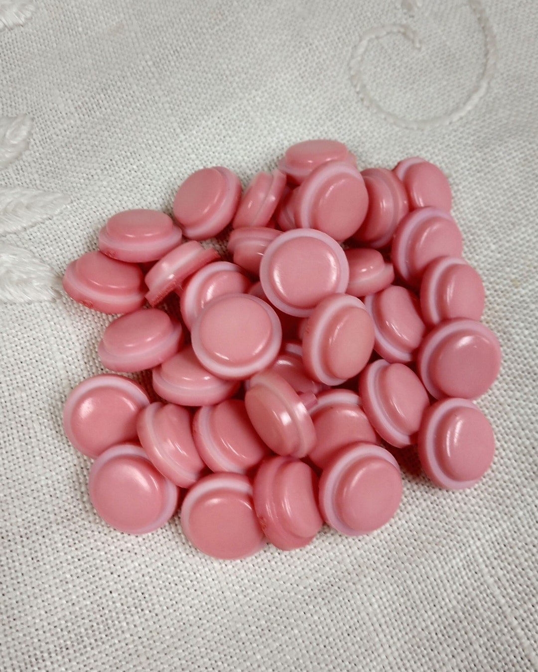 Melon Pink Plastic Self Shank Buttons 15mm 5/8 Set of - Etsy