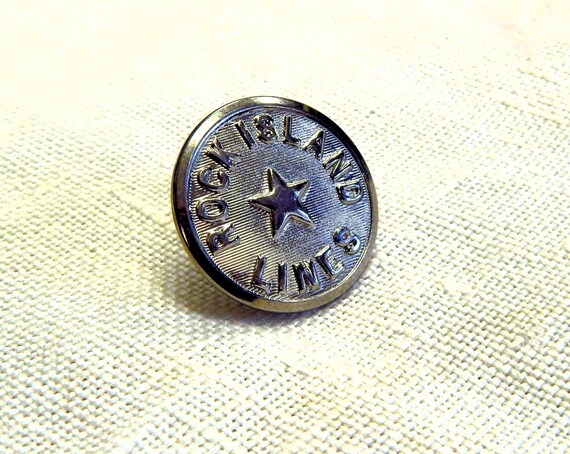 Rock Island Lines Railroad Button 22mm 7/8 Waterbury Co - Etsy