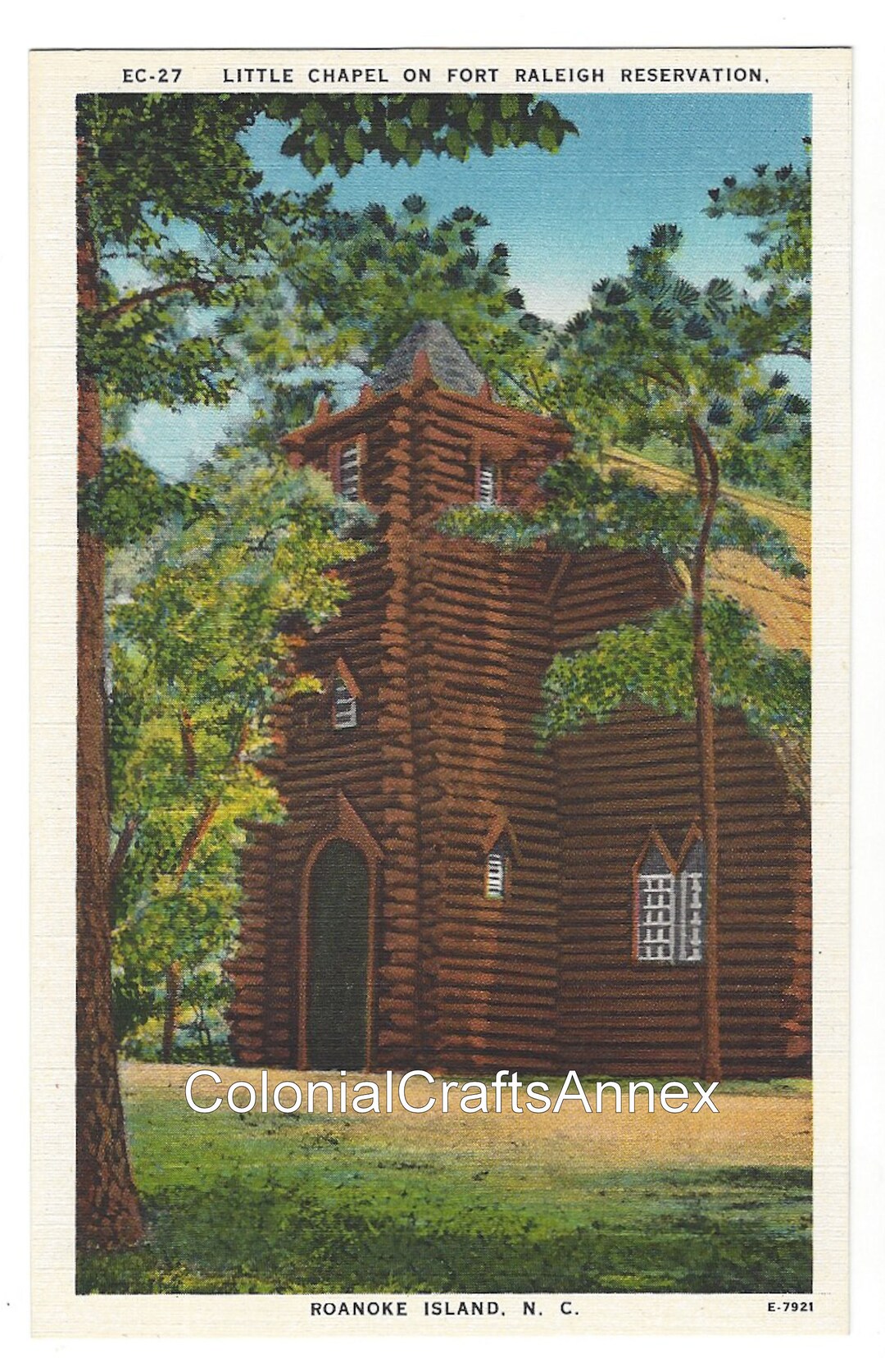 Little Chapel on Fort Raleigh Reservation Roanoke Island North Carolina ...