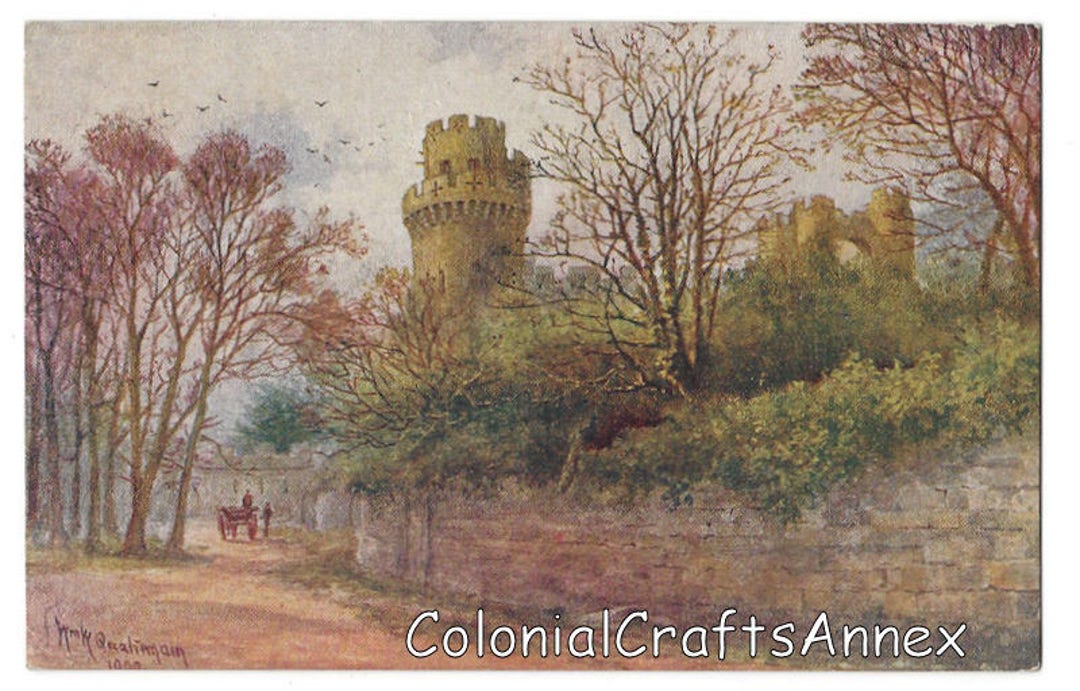 Vintage Warwick Castle Postcard – Caesar's Tower, England - Etsy