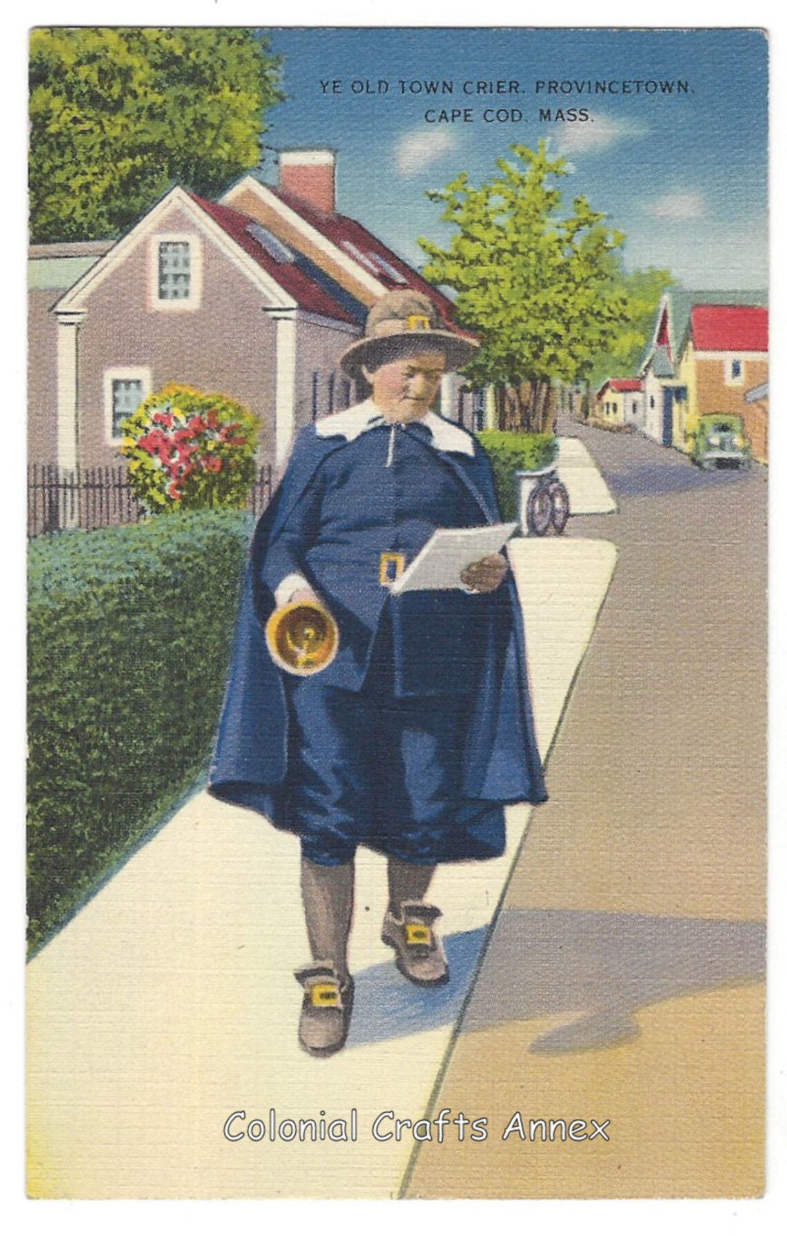 Ye Old Town Crier Provincetown Cape Cod Massachusetts Postcard - Etsy