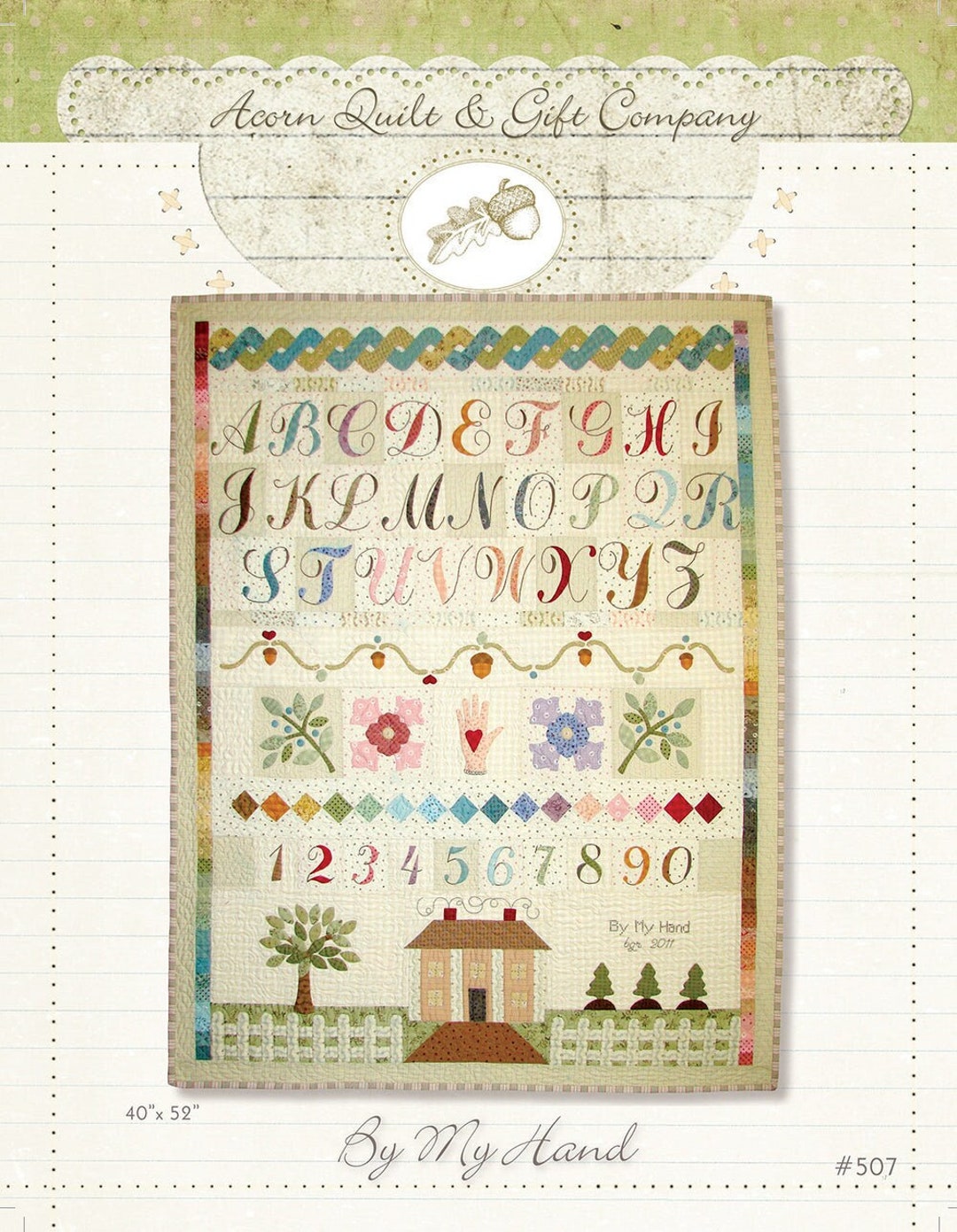 Alphabet Quilting Pattern by My Hand Brenda Riddle Acorn Quilt and Gift ...
