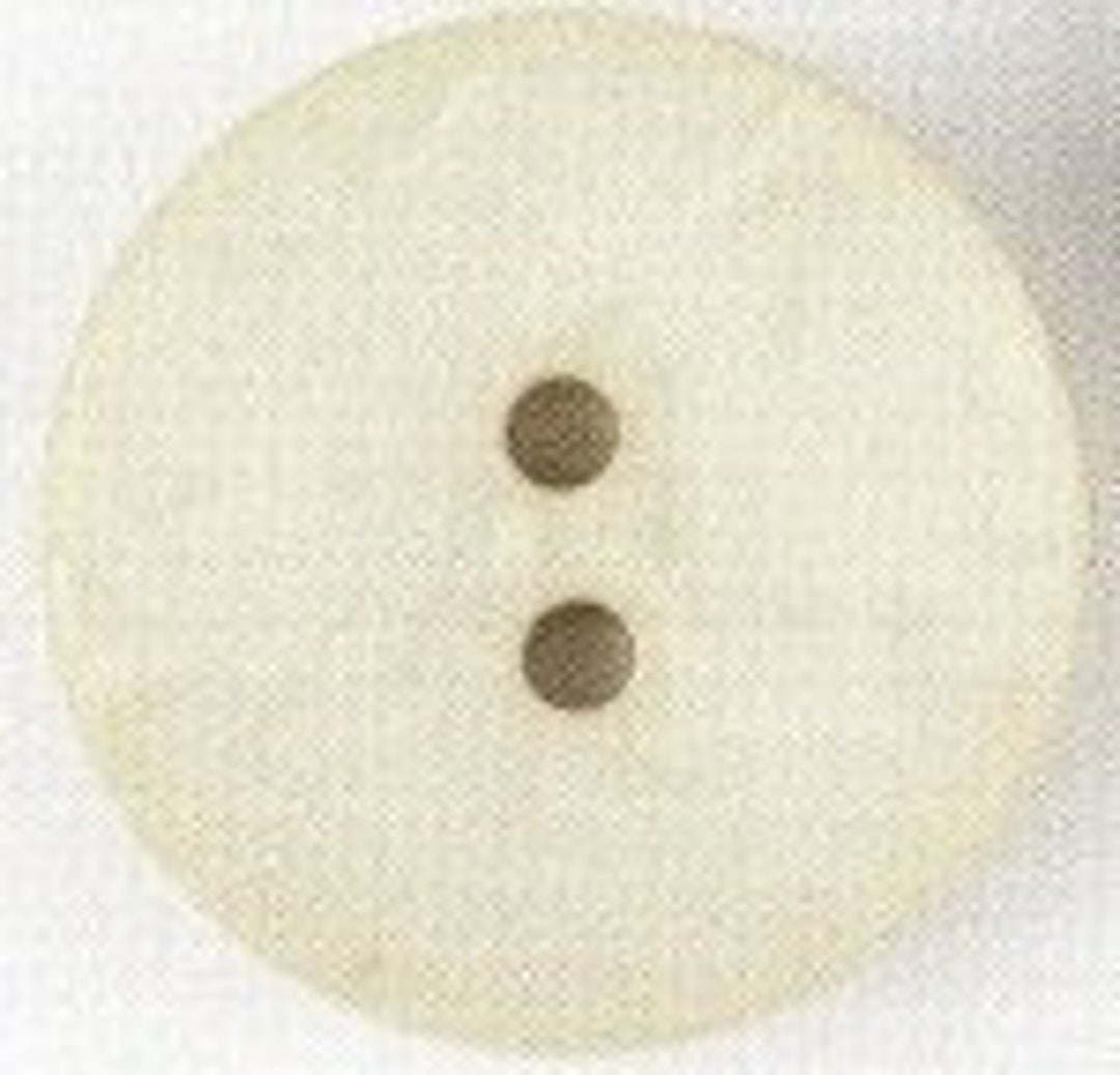 Rice Color Concave Round Polyamide Sew Thru Button 2-3/8" Sewing Supply ...