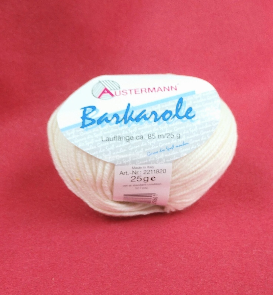 Barkarole Austerman Beige Wool Silk Cashmere Sport Yarn 25 Grams 93 ...