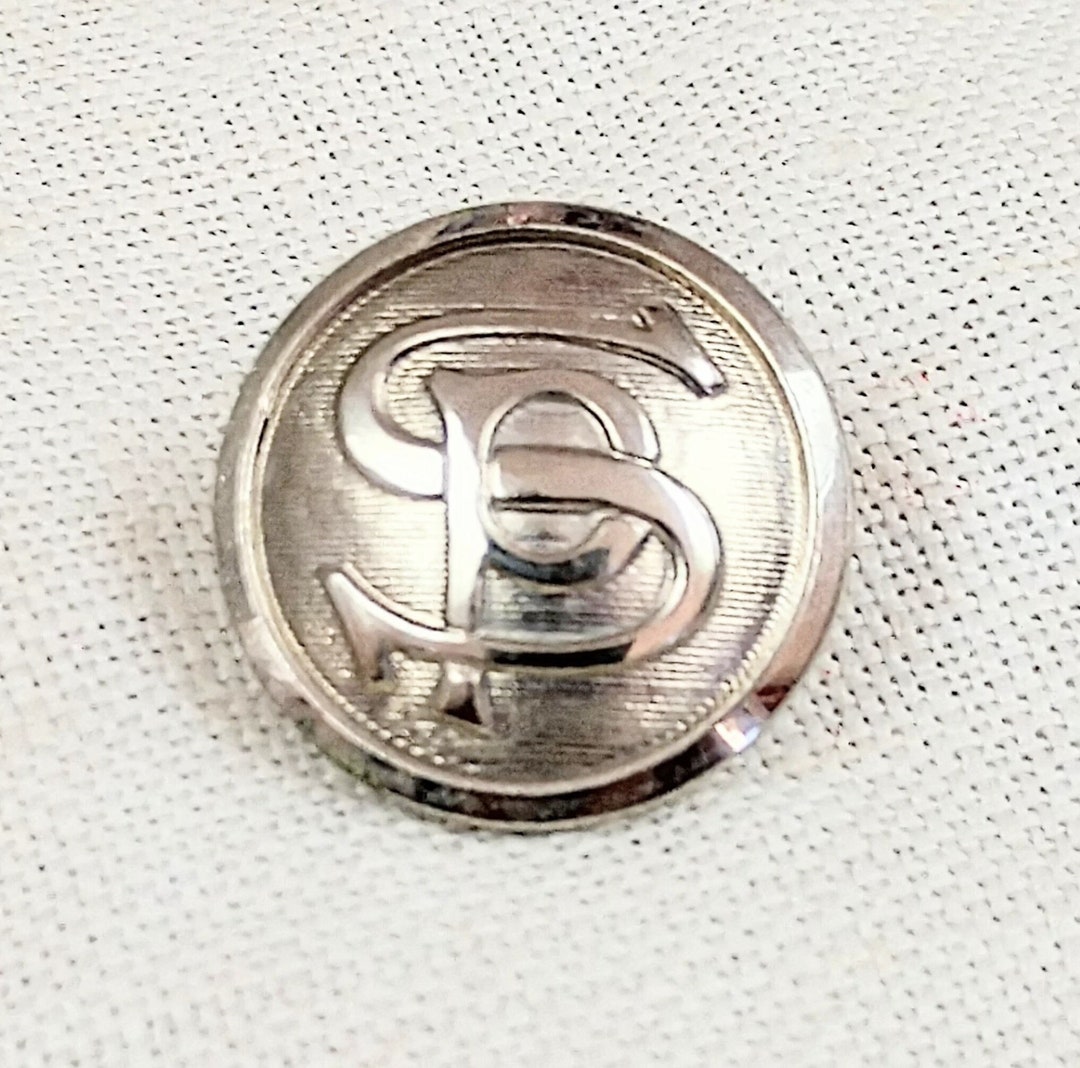 Southern Pacific Railroad Metal Loop Shank Uniform Button 22mm 7/8 ...