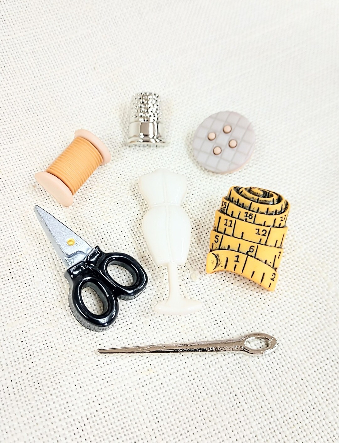 Plastic Sewing Notion Self Shank Buttons Set of Seven - Etsy