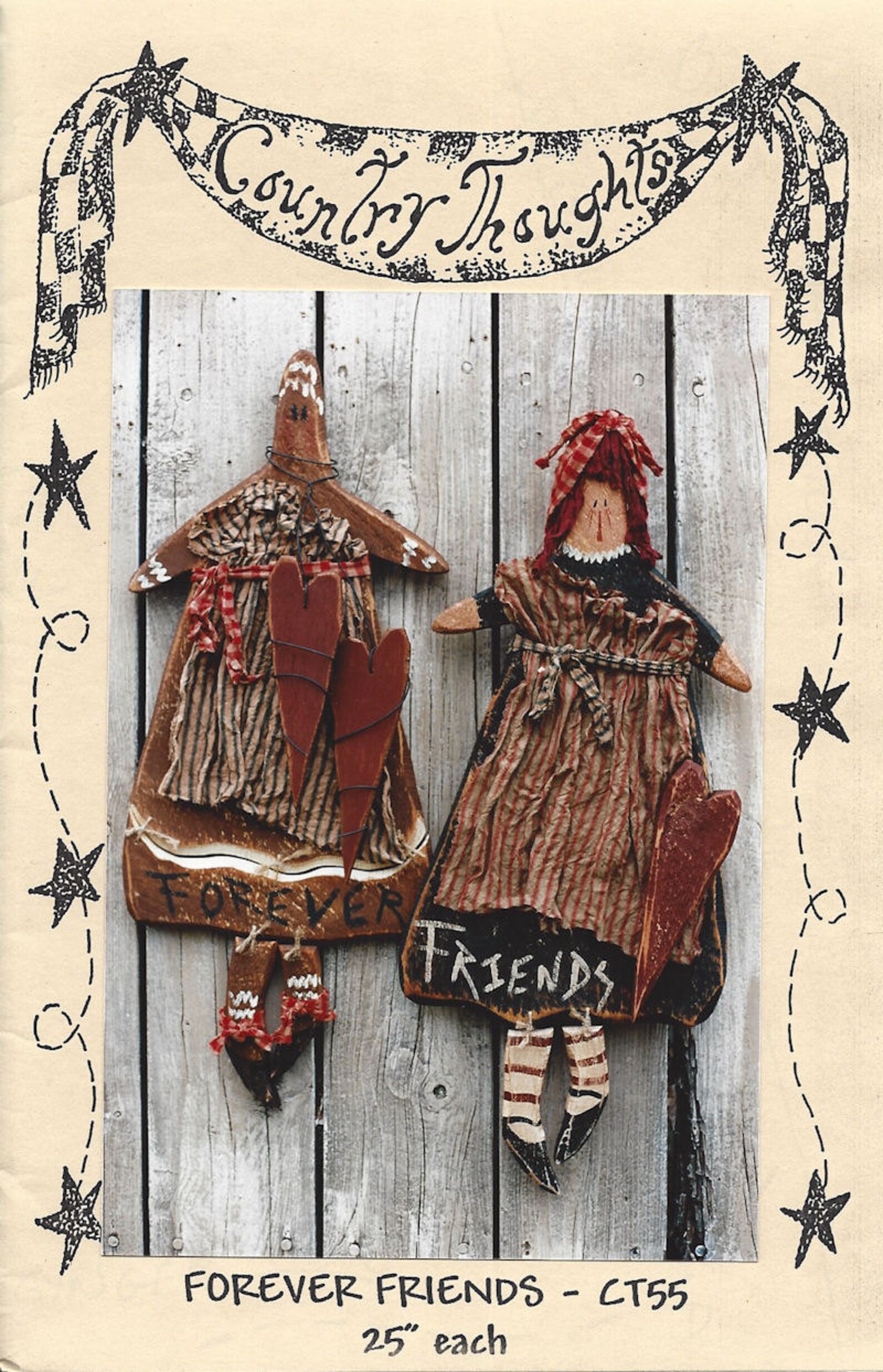 Forever Friends Wood Craft Pattern 25" Tall Designer Jodi Gadoury ...