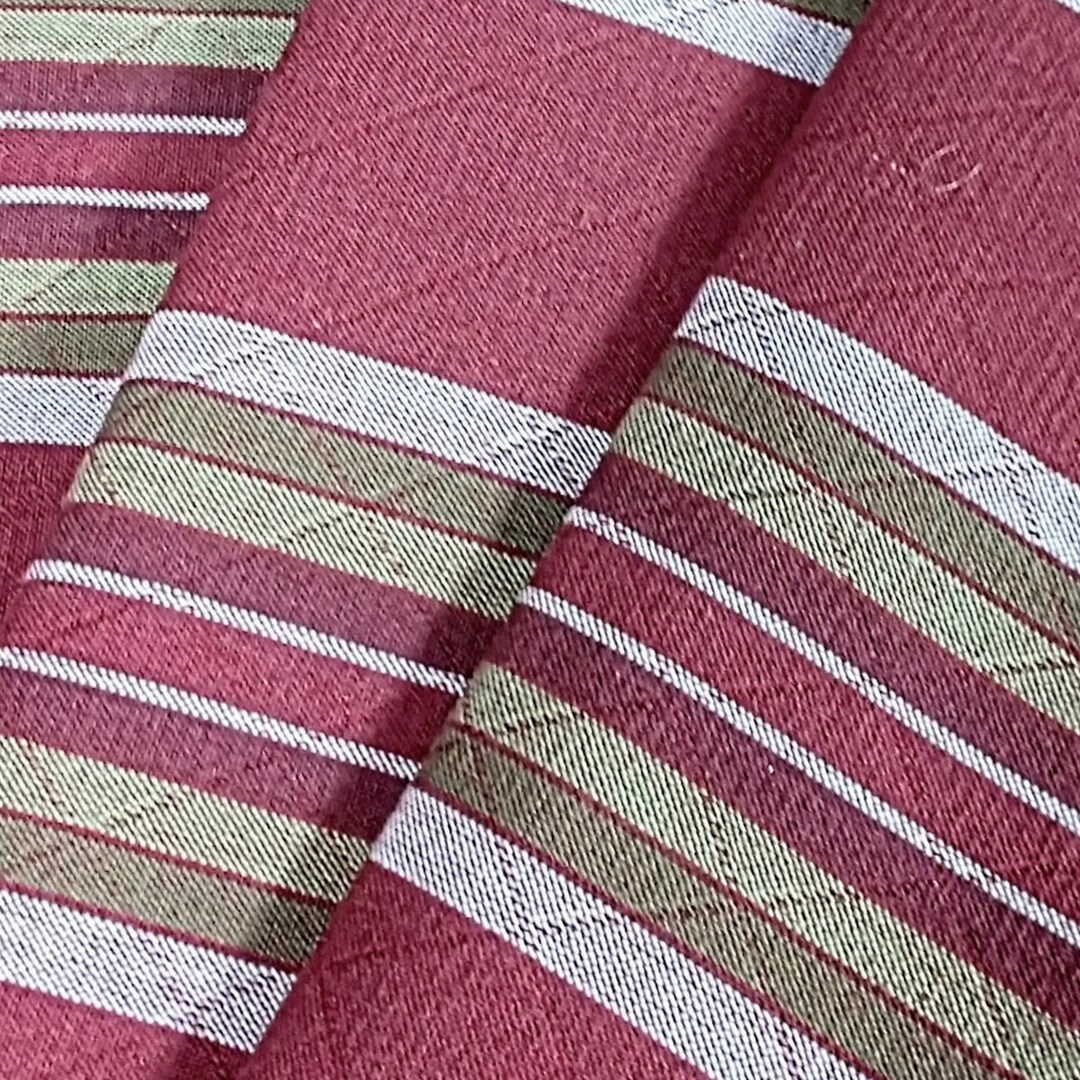 Red Stripe Diamond Stitch Moda Home Decor Fabric 100% Cotton by the ...