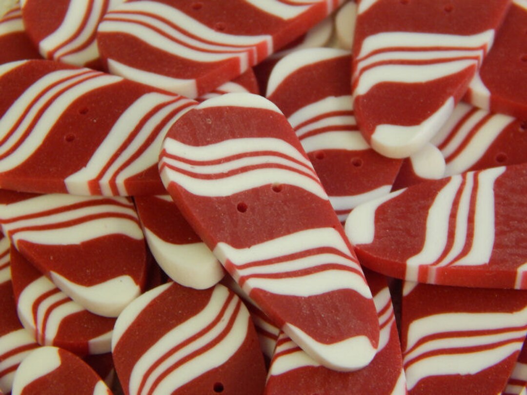 Peppermint Candy Polymer Clay Buttons Sew Thru Just Another Button ...