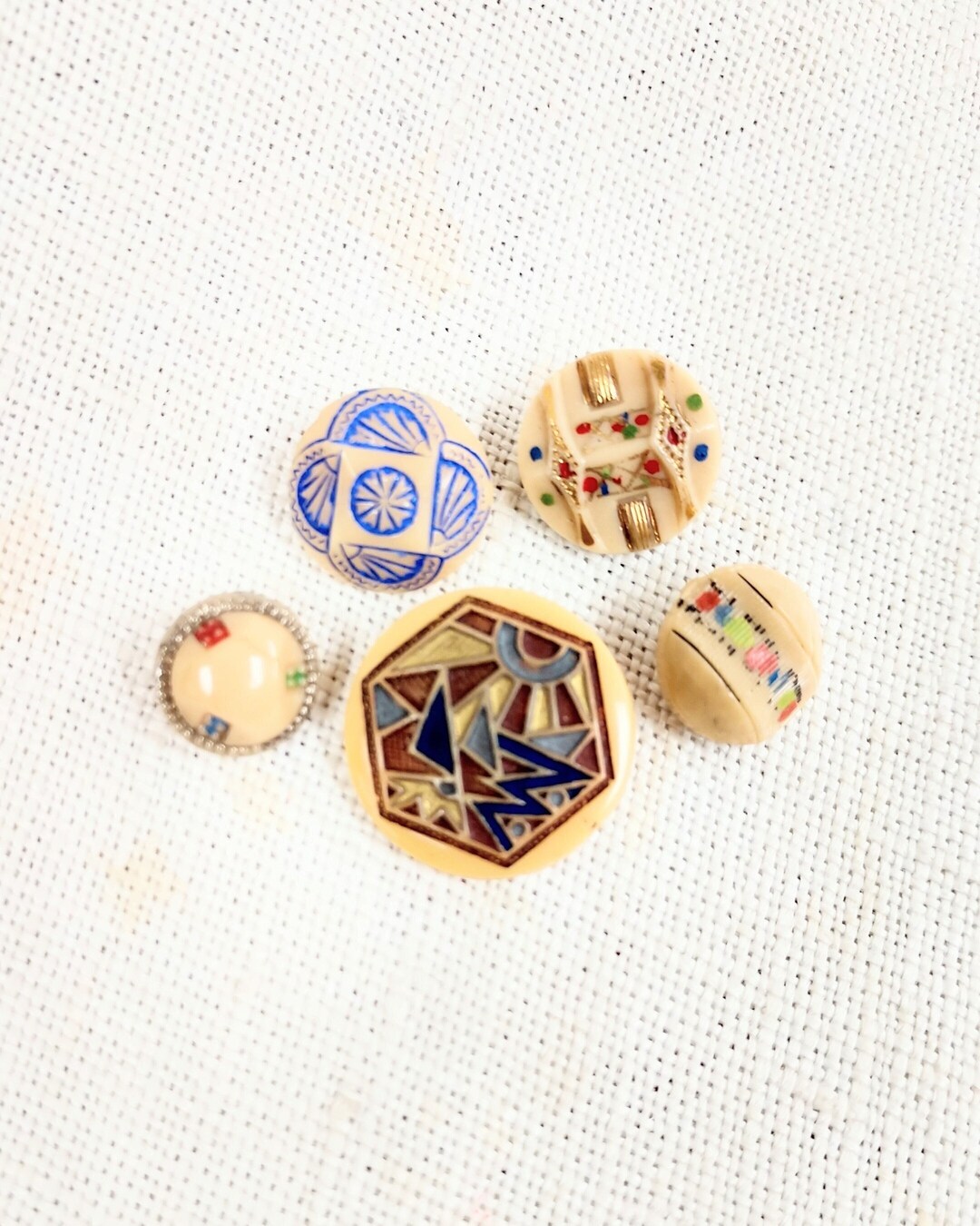 Five Caramel Glass Self Shank Buttons Sewing Supply - Etsy