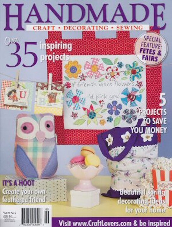 Australian Handmade Magazine Past Issue Volume 29 No 6 - Etsy