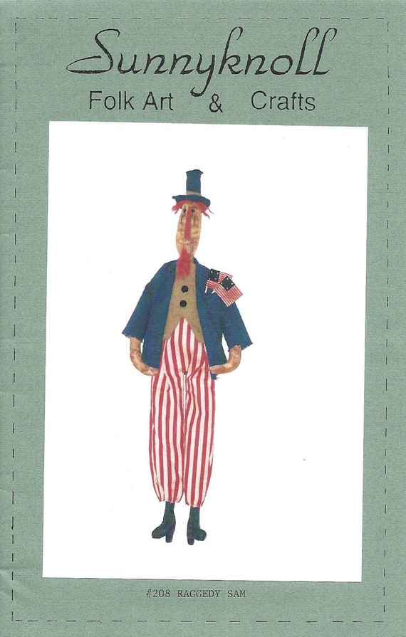 Raggedy Sam Sewing Painting Pattern Designer Linda Danis | Etsy