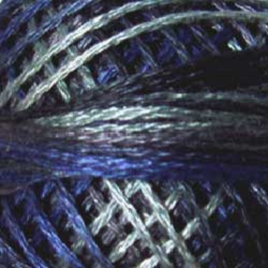 Withered Blue Valdani Three Strand Floss Hand Dyed P7 Vintage Hues ...