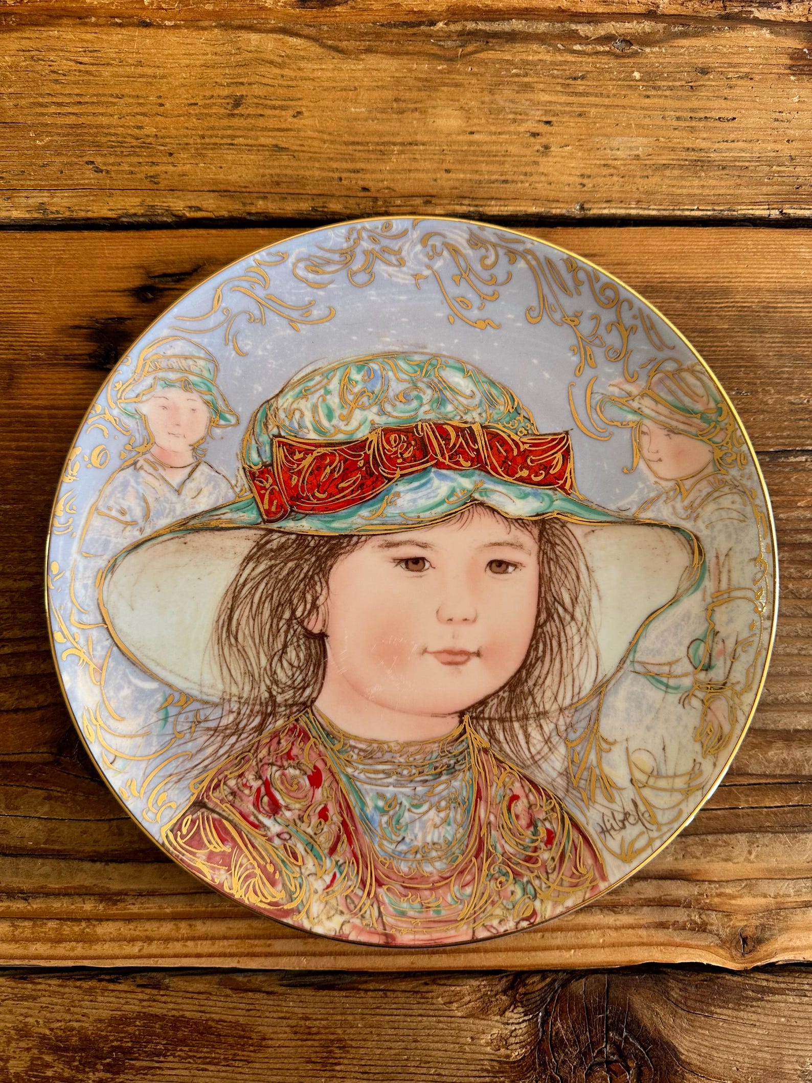 WENDY by Edna Hibel A Tribute to All Children Plate - Etsy