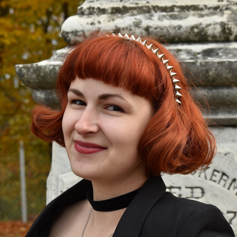 Spike Studed Headband - Etsy