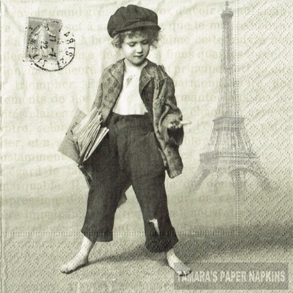 4 Decoupage Napkins PAPER BOY 1800 Designs Lunch Napkins | Etsy