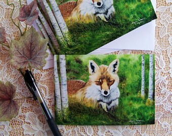 Racoon Note Cards Stationery Set of 10 Cards in White or Light - Etsy