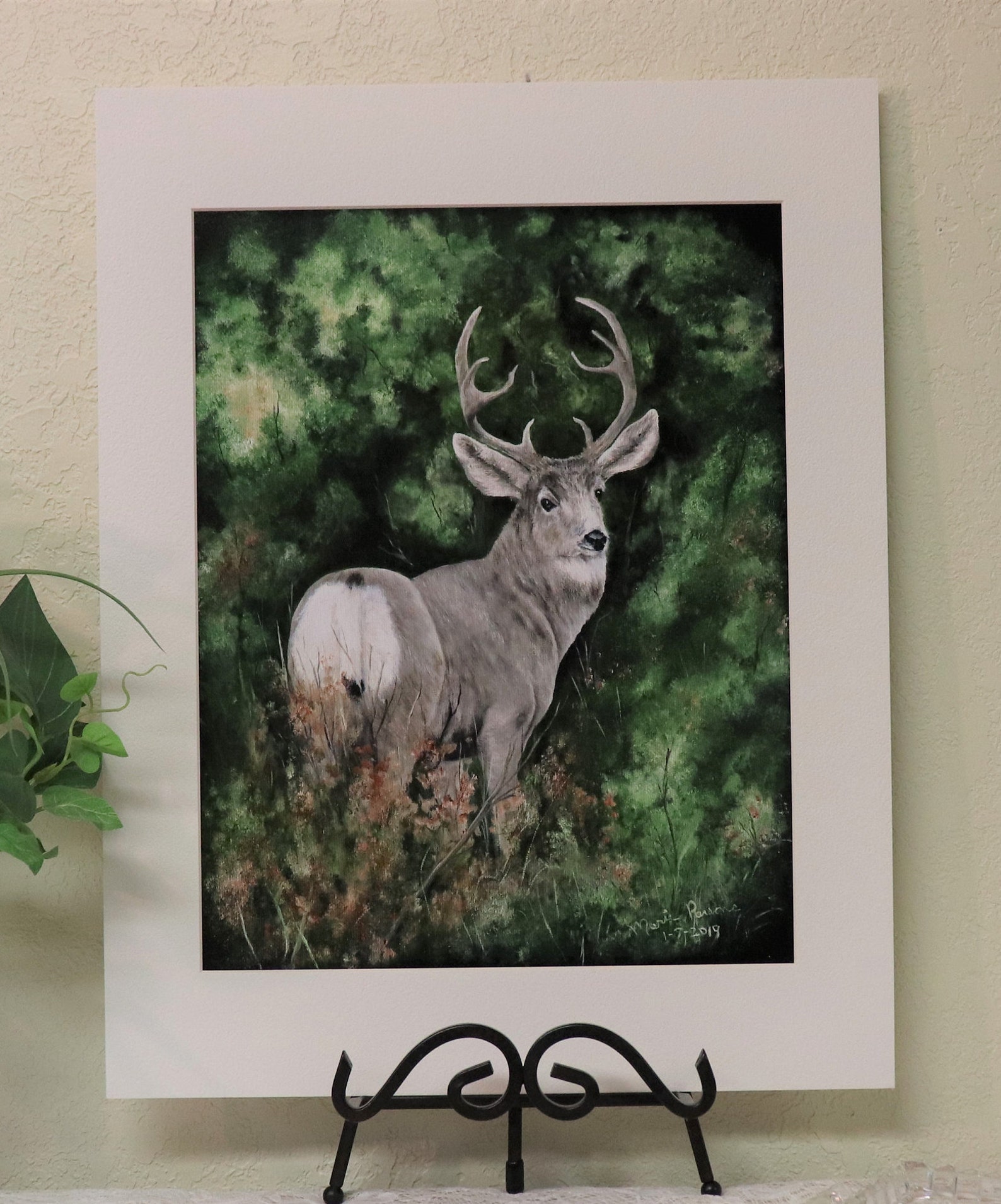 Mule Deer Art Print Wildlife Art Print Matted and Signed Art - Etsy
