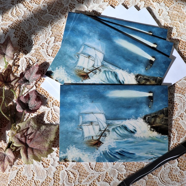 Nautical Note Cards - Etsy