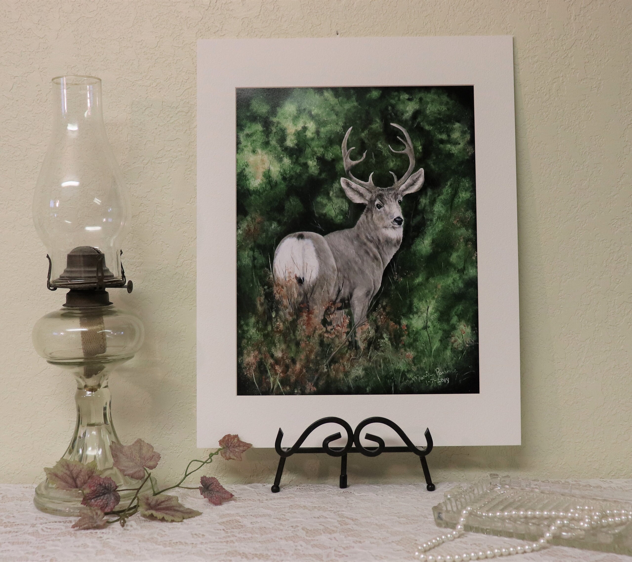 Mule Deer Art Print Wildlife Art Print Matted and Signed Art - Etsy