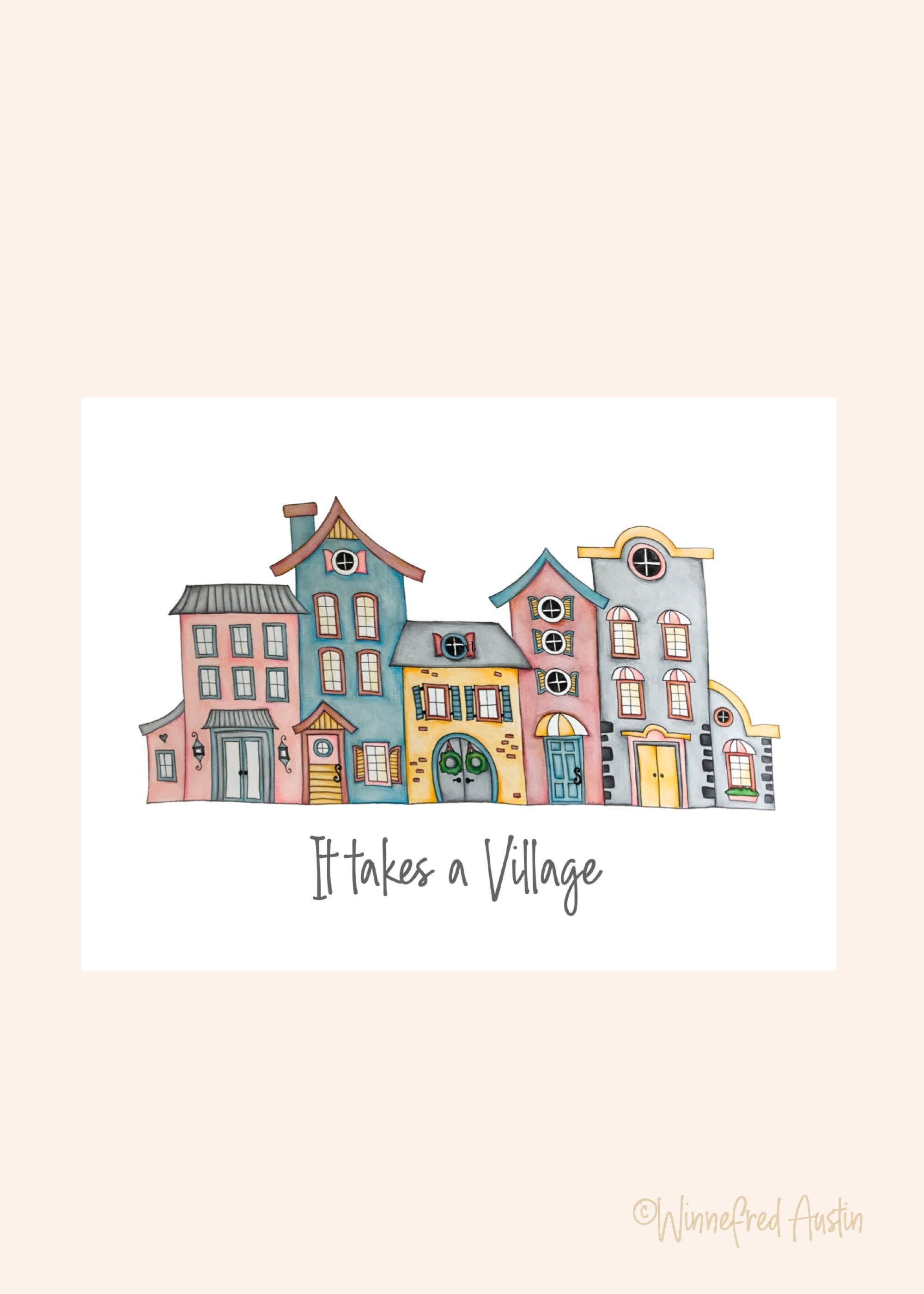 Print It Takes a Village - Etsy