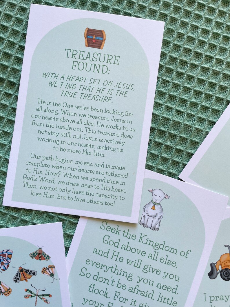 Jesus is the Treasure Scripture Cards Set | Baby Gift, Christian Kid's ...
