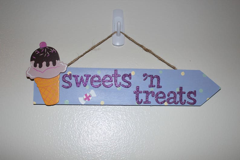 Sweets N Treats Small Decorative Sign Candy Decor Sign Ice - Etsy