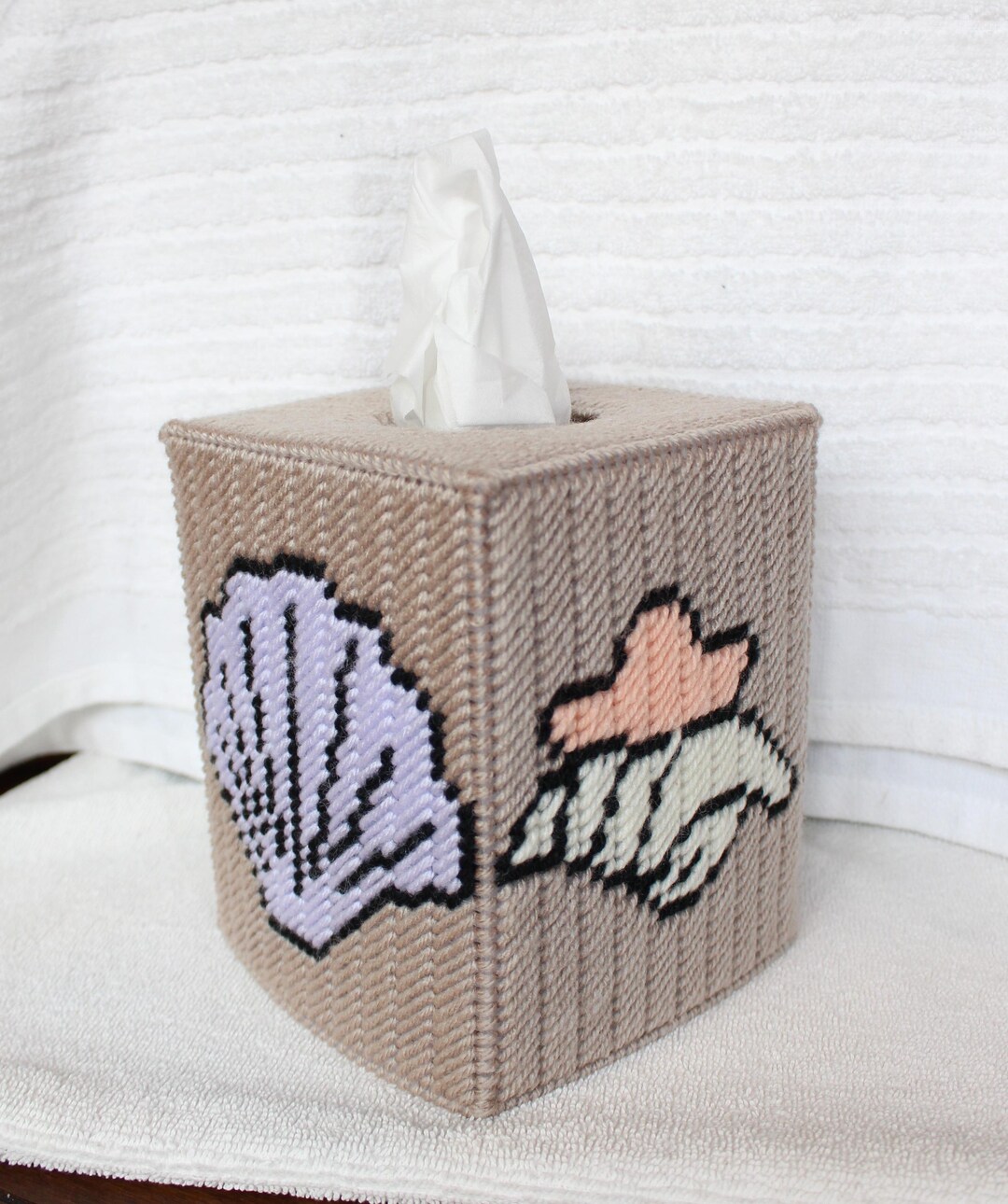 Summer Seashells Tissue Box Cover - Etsy