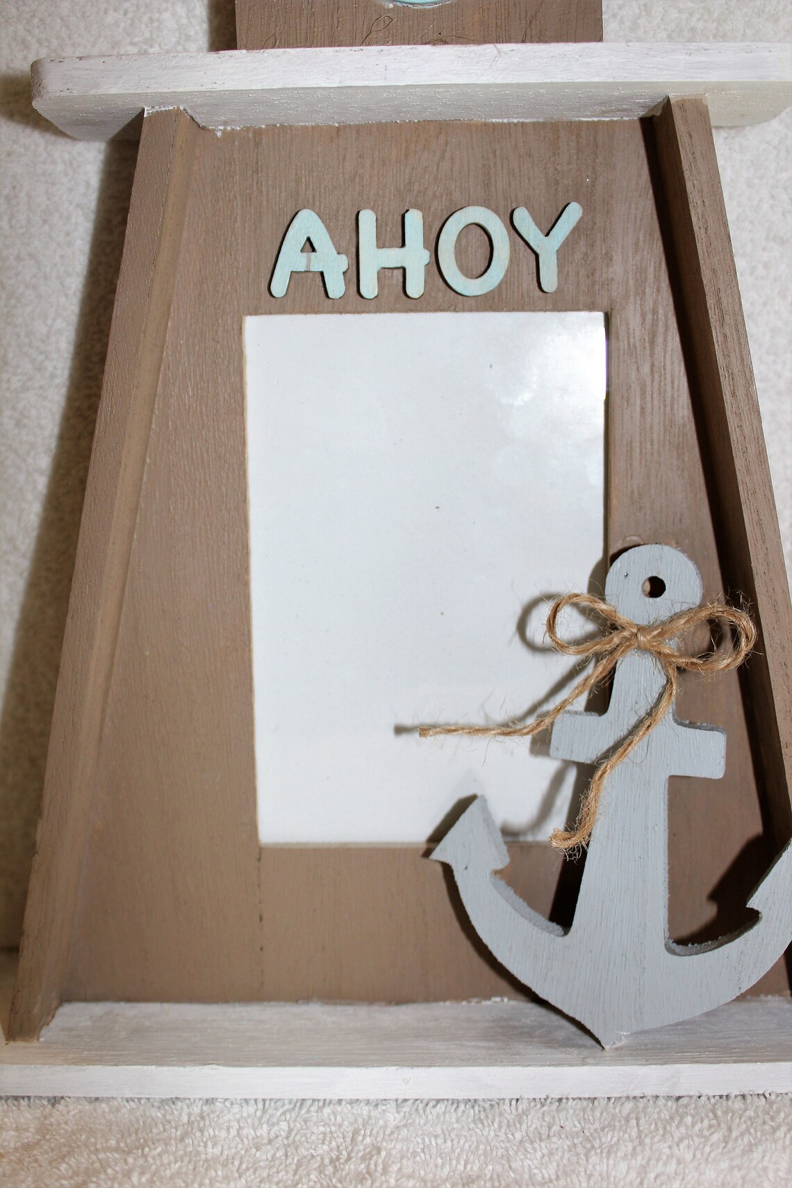 Lighthouse Nautical Picture Frame Lighthouse and Anchor - Etsy
