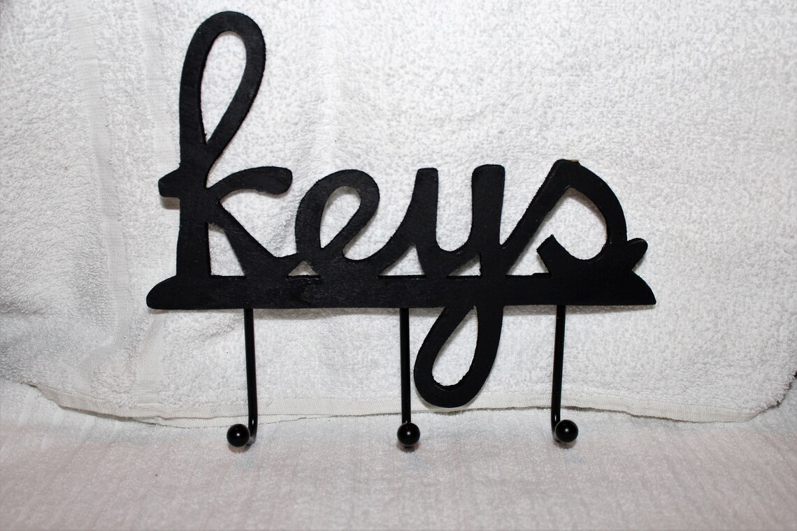 KEYS Decorative Wooden Sign Wooden Key Rack Sign KEYS Wooden | Etsy