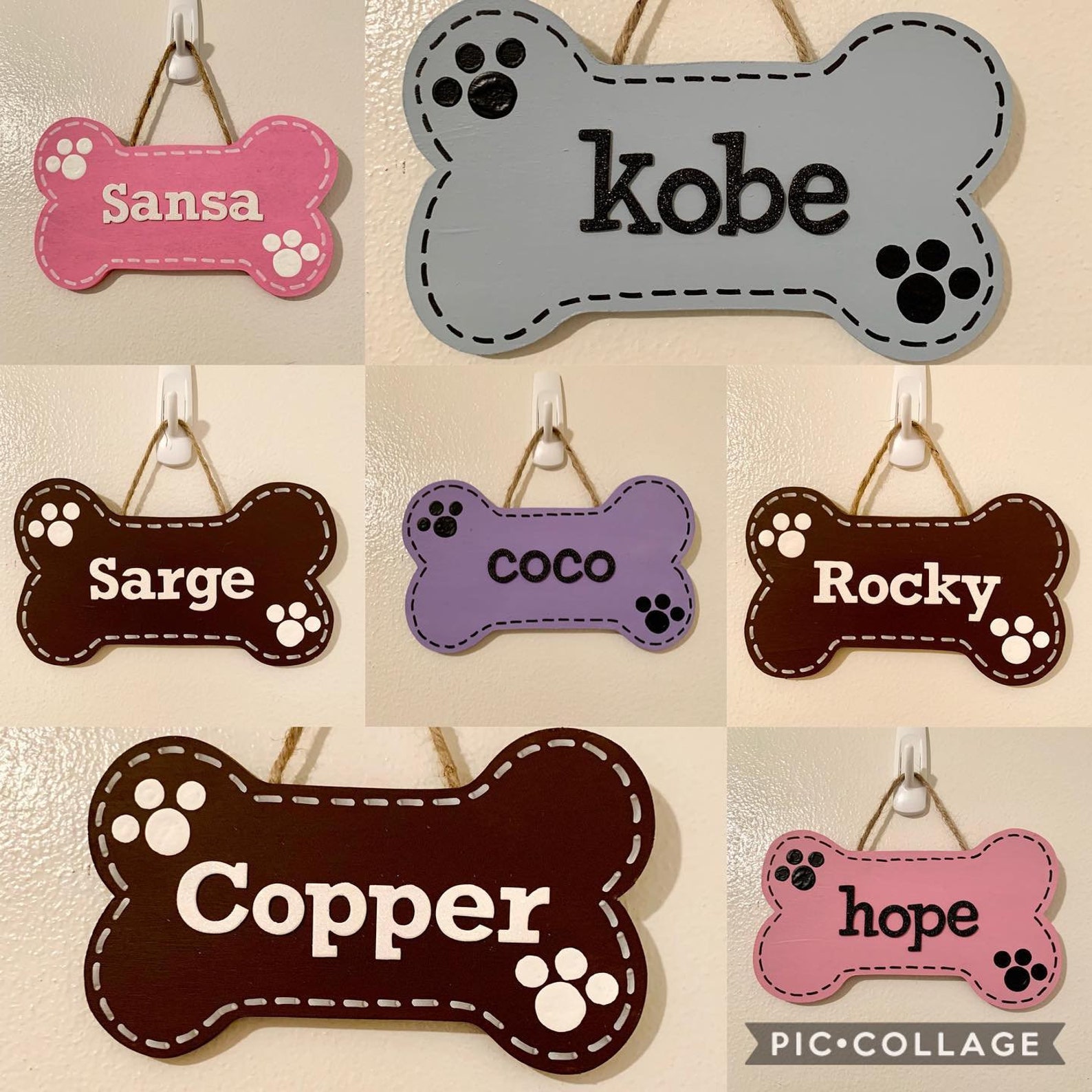 Dog Bone Name Sign Custom Dog Bone Sign Cute Dog Name Sign - Etsy