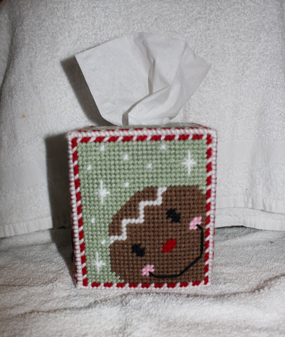 Peeking Gingerbread Man Tissue Box Cover - Etsy