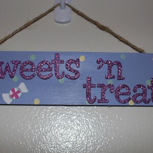 Sweets N Treats Small Decorative Sign, Candy Decor Sign, Ice Cream ...