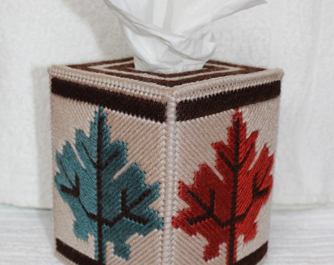 Fall Large Leaf Tissue Box Cover - Etsy
