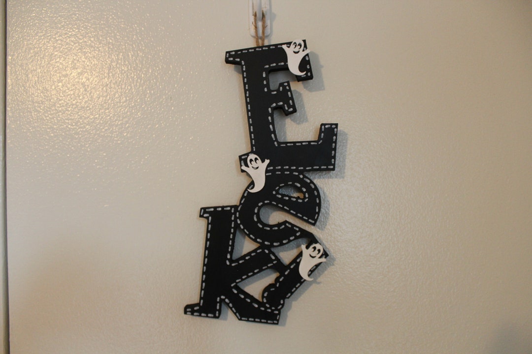 Decorative "eek" & "boo" Halloween Signs - Etsy