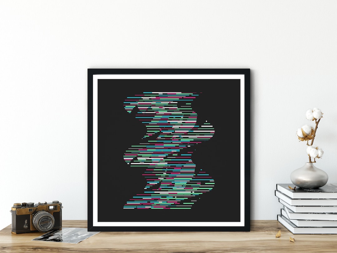 Generative Art Print, Abstract Modern Poster - Etsy