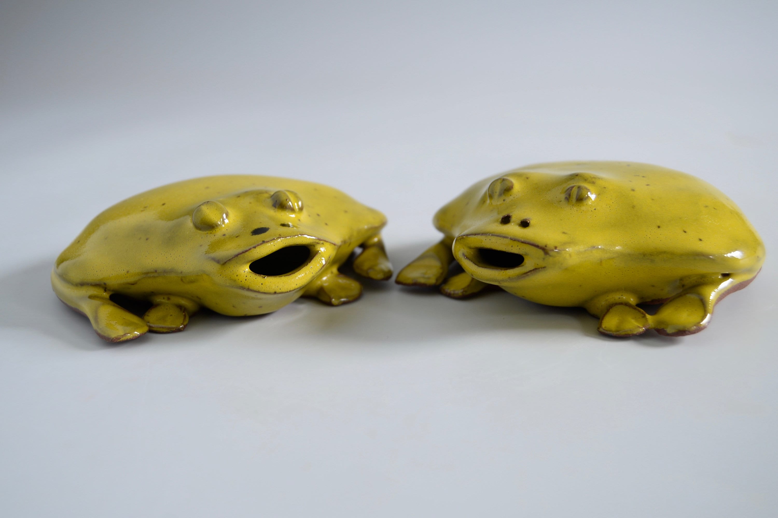 Frog Key Hider, Stoneware, Yellow Glaze With Speckles, Comes With Poem ...