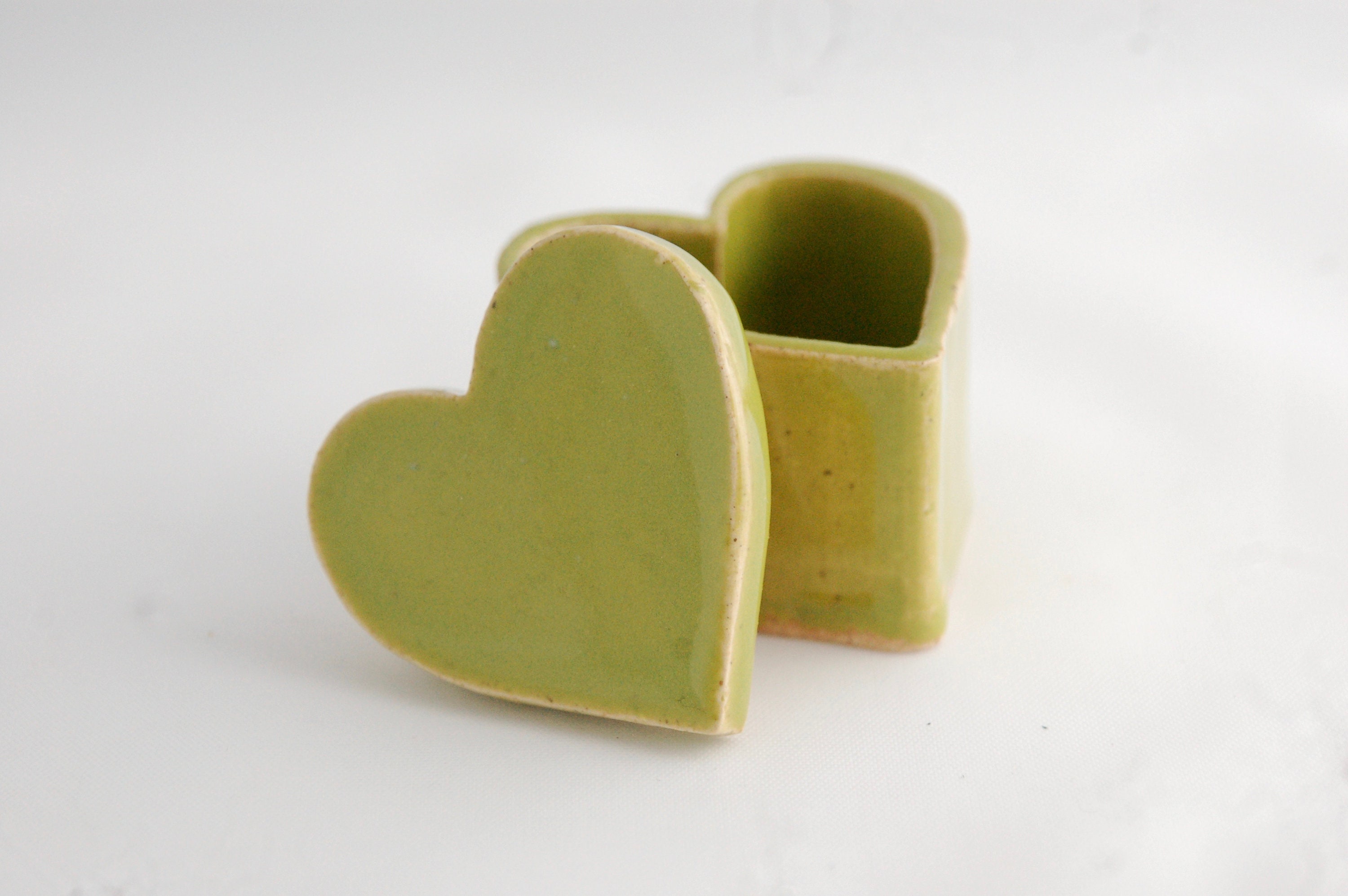 Heart Boxes Small Ceramic Jewelry Box ring Holder Assorted | Etsy