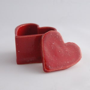 Heart Boxes, Small Ceramic Jewelry Box ,ring Holder Assorted Colors - Etsy
