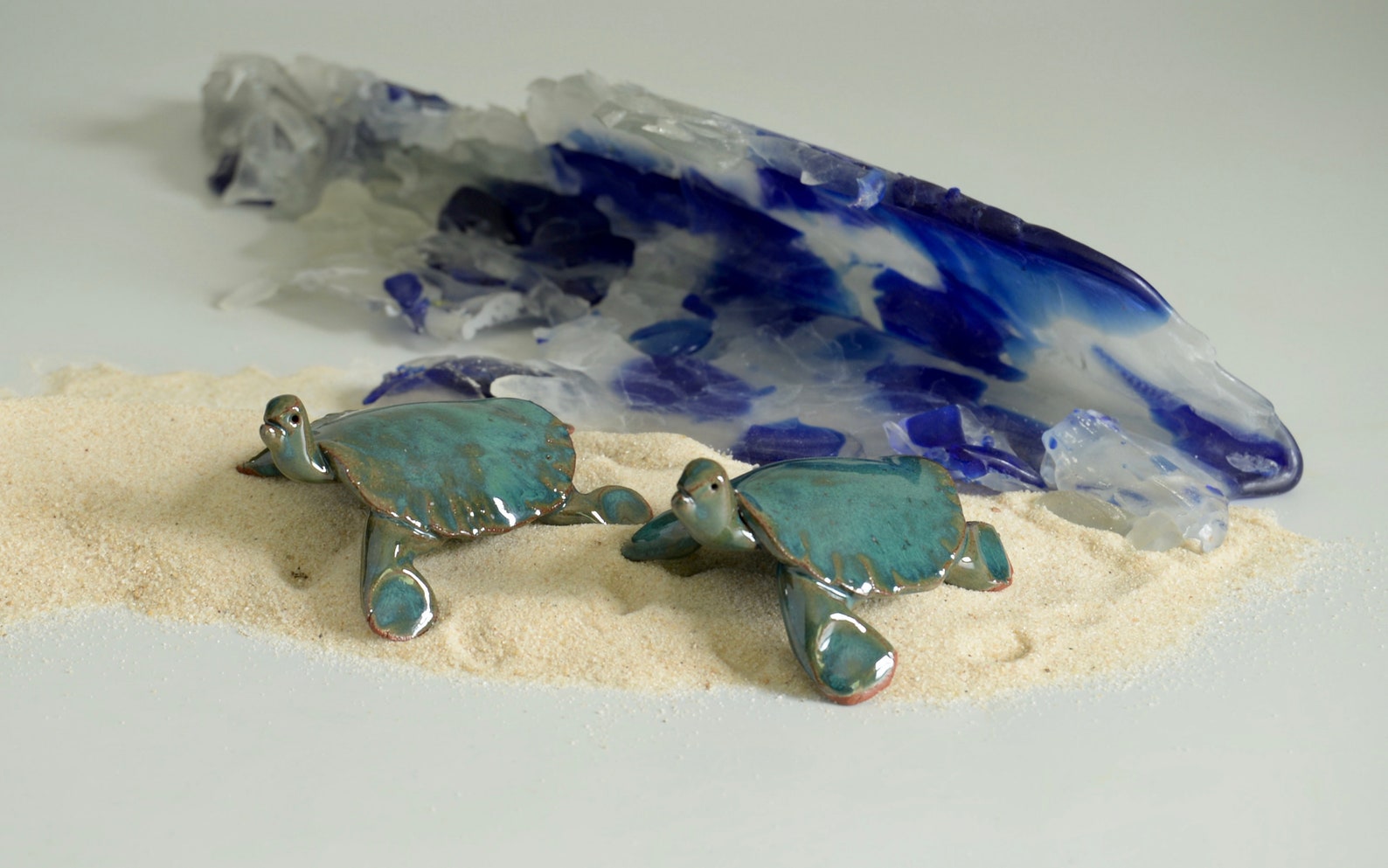 Assorted Baby Sea Turtleceramic in Shades of Blue and Green | Etsy