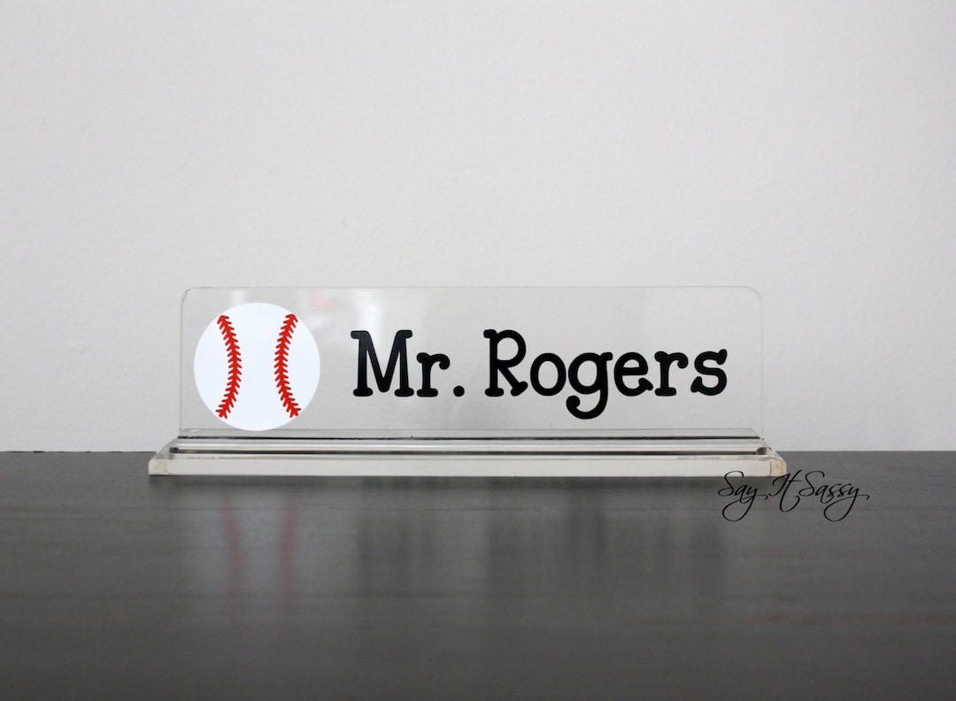 Personalized Desk Name Plate, PE Teacher, Nameplate, Male Teacher Gift ...