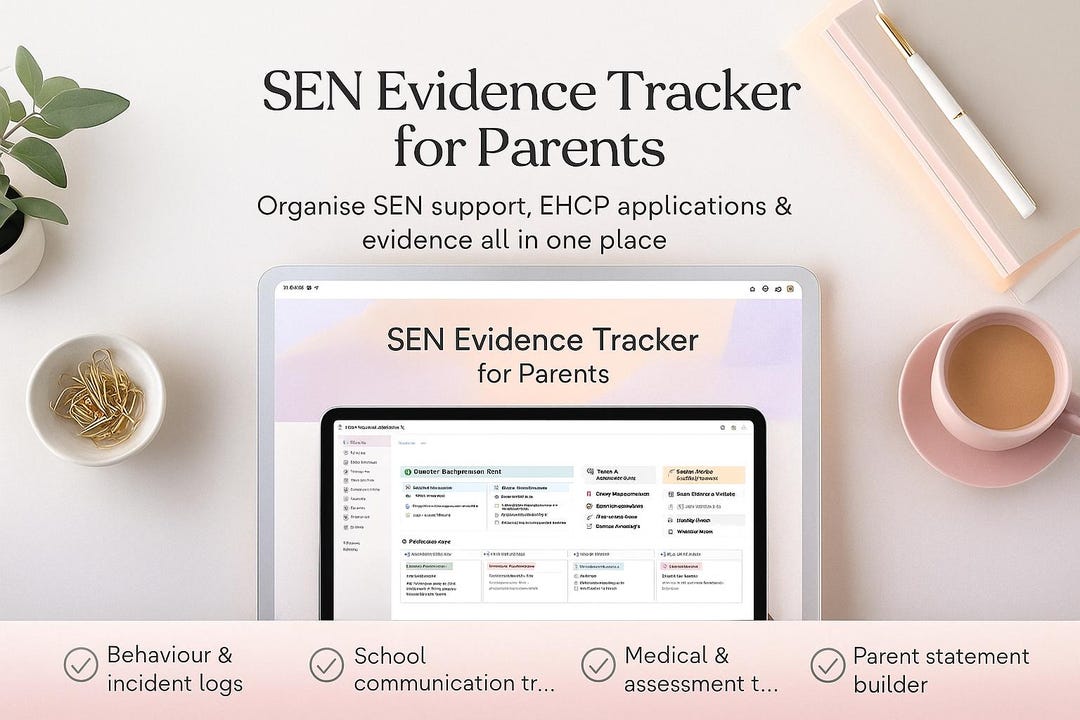 SEN Evidence Tracker for Parents – Notion Template for EHCP, SEND ...