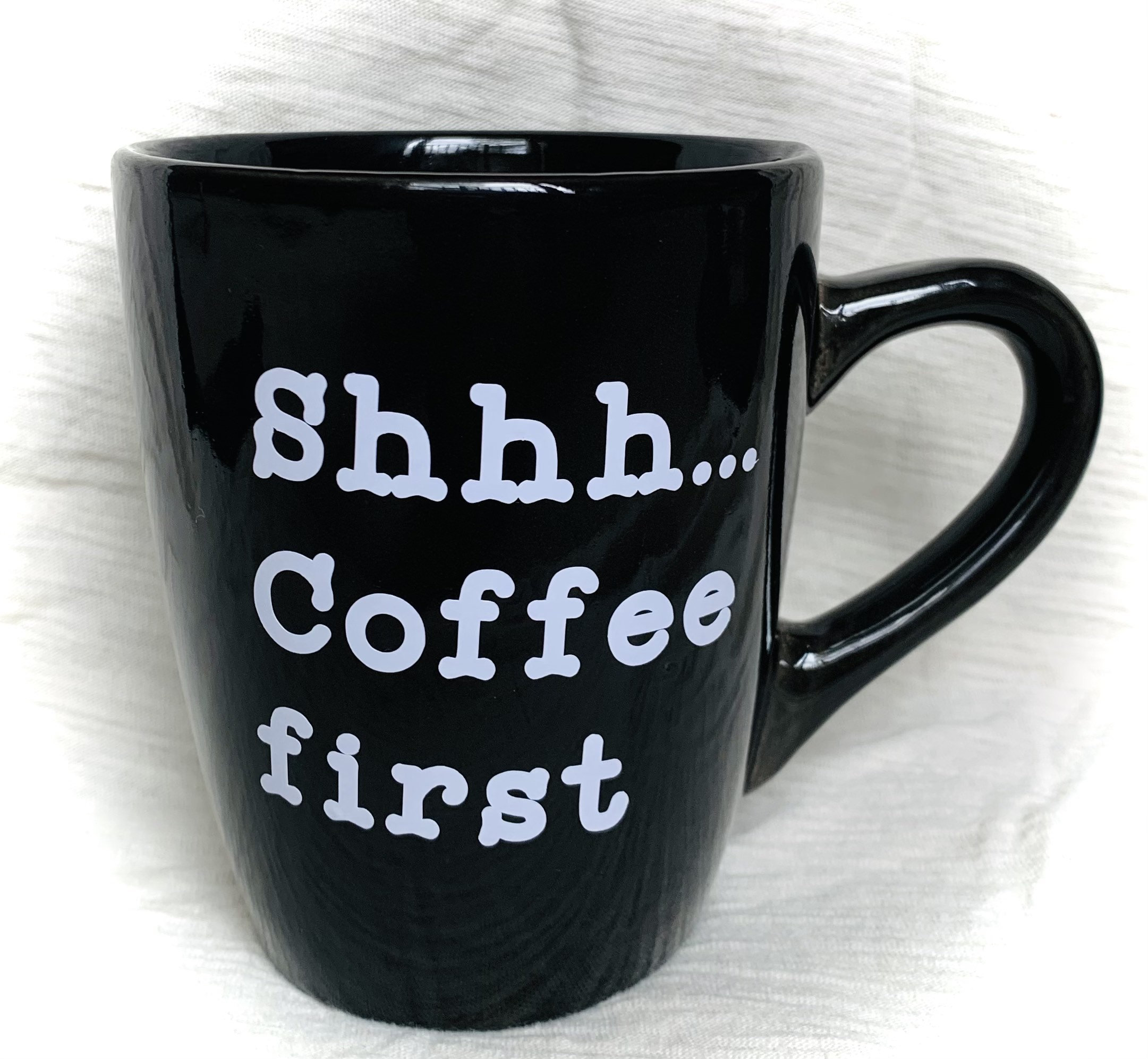 Shhh...Coffee First Mug | Etsy